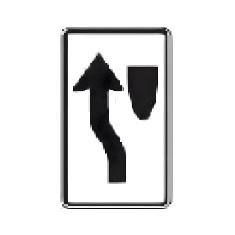 Narrow Keep Left symbol - The Traffic Sign Store