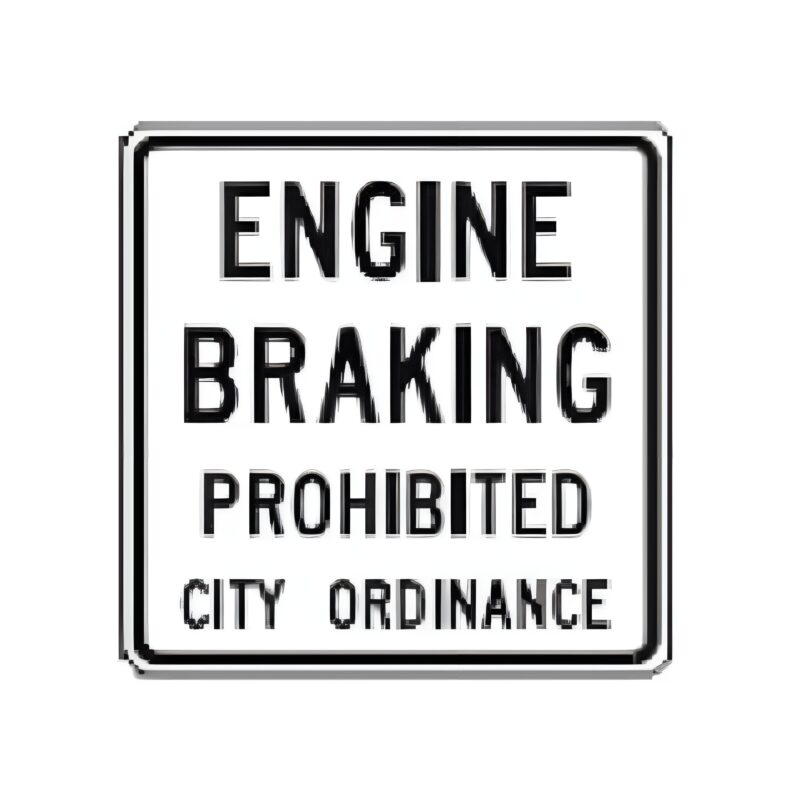 Engine Braking Ban - The Traffic Sign Store